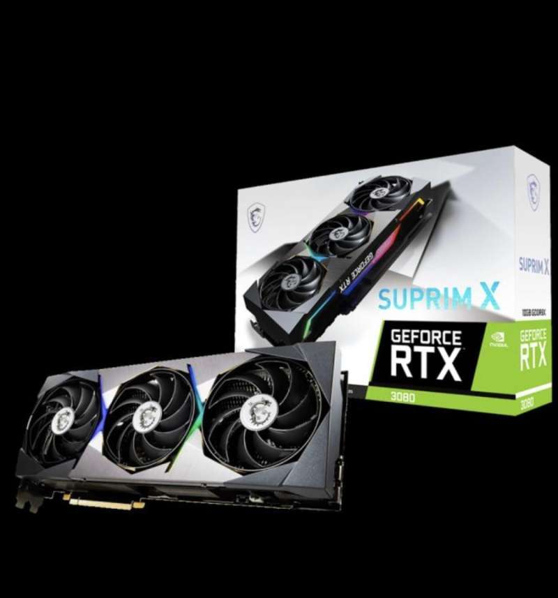 Jual MSI nVidia Geforce RTX 3080 / RTX3080 Suprim X 10GB DDR6X 320 BIT ...