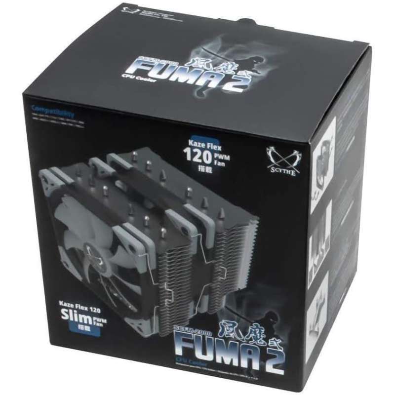 Jual SCYTHE FUMA 2 CPU AIR Cooler Dual 2x120mm Fan Airflow INTEL Ready ...