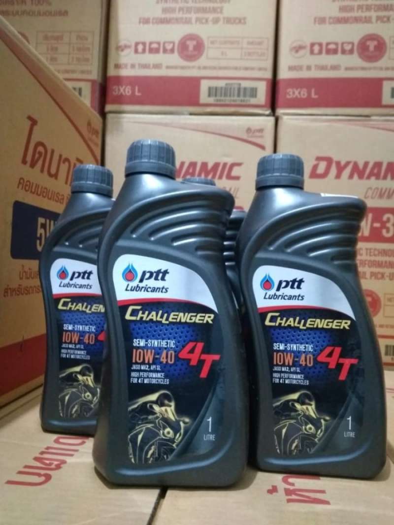 Jual Oli Motor Ptt Challenger 4T 10W40 Semi Syn Jaso Ma2 Api Sl - 1L di Seller Mita OtoShop ...