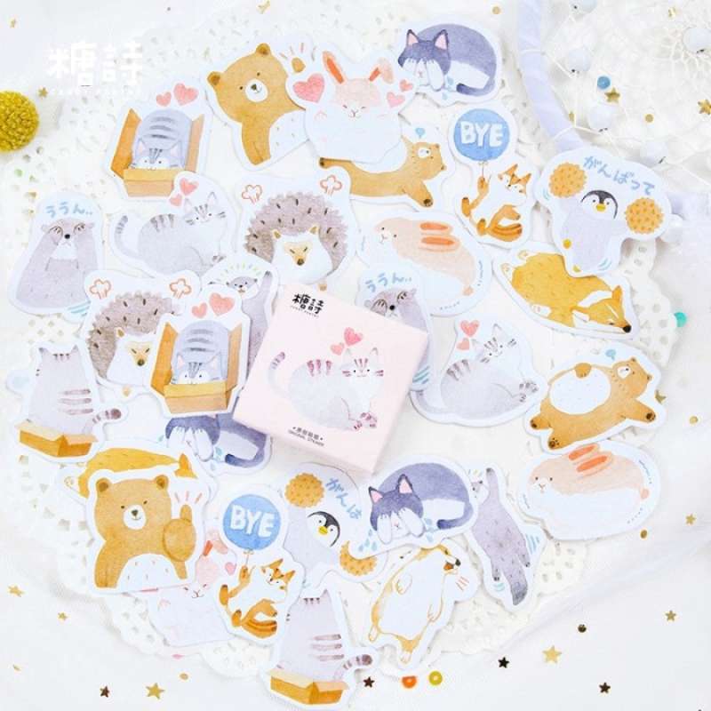 Jual Sticker Deco Sticker Journal Scrapbook Stiker Diary Stiker Animal ...