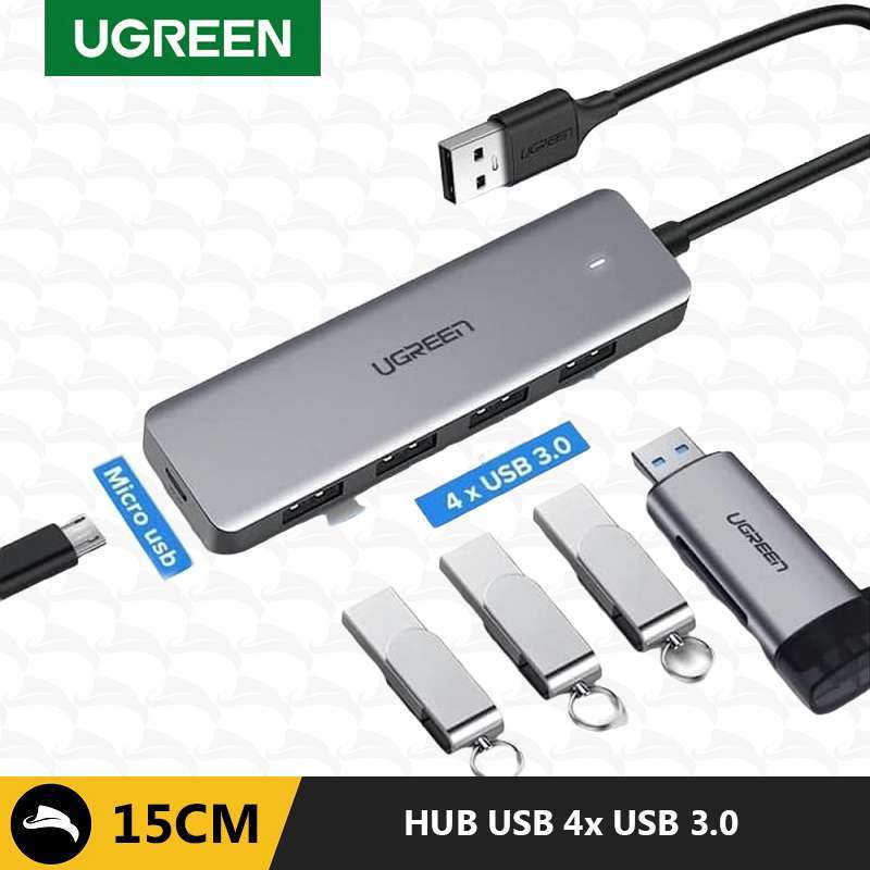 Jual UGREEN 50985 USB HUB TO USB PORT 3.0 DESKTOP SPLITTER LAPTOP ...