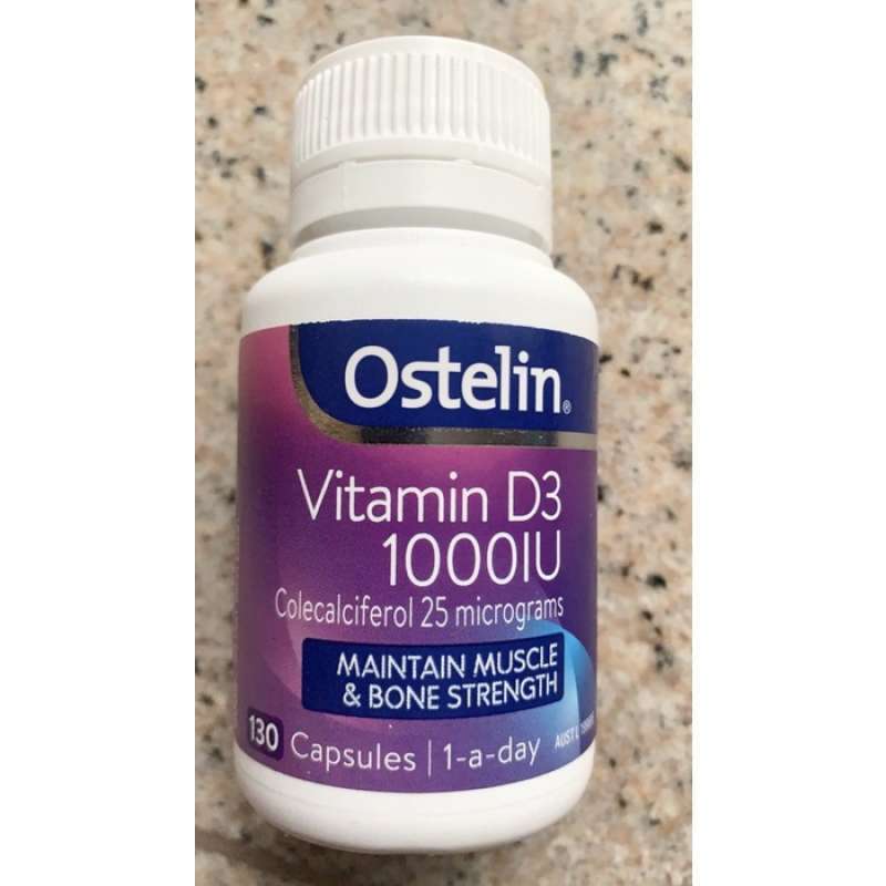 Jual (dijamin Original) Ostelin Vitamin D 1000iu 130 Capsules Original ...