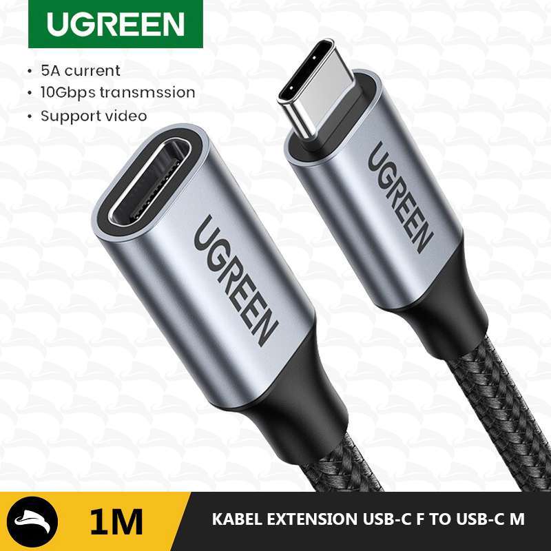 Jual UGREEN 30205 KABEL EXTENSION USB TYPE C FEMALE TO TYPE C MALE PD ...