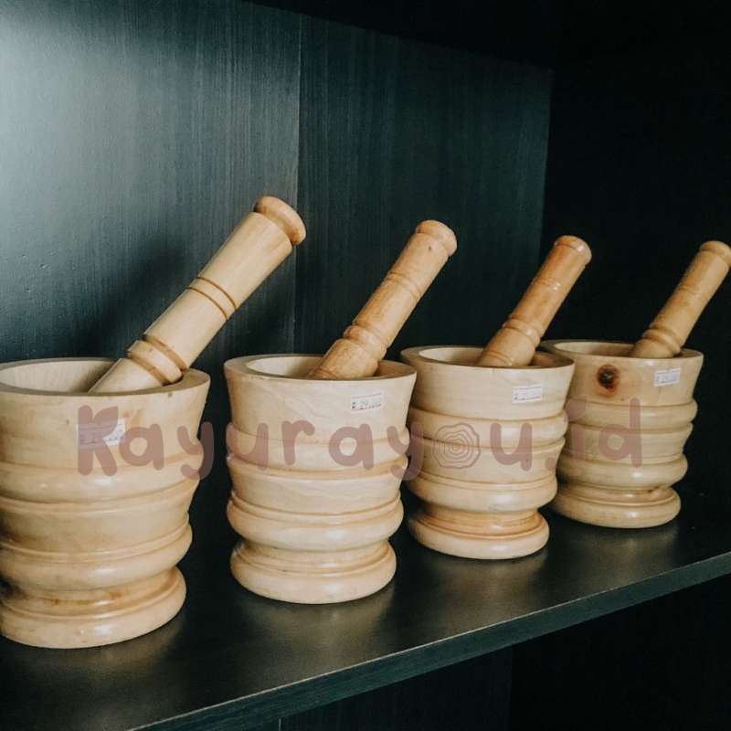 Promo READY STOCK MEDAN SET LUMPANG KAYU KECIL + ALU / Tumbukan Kayu ...