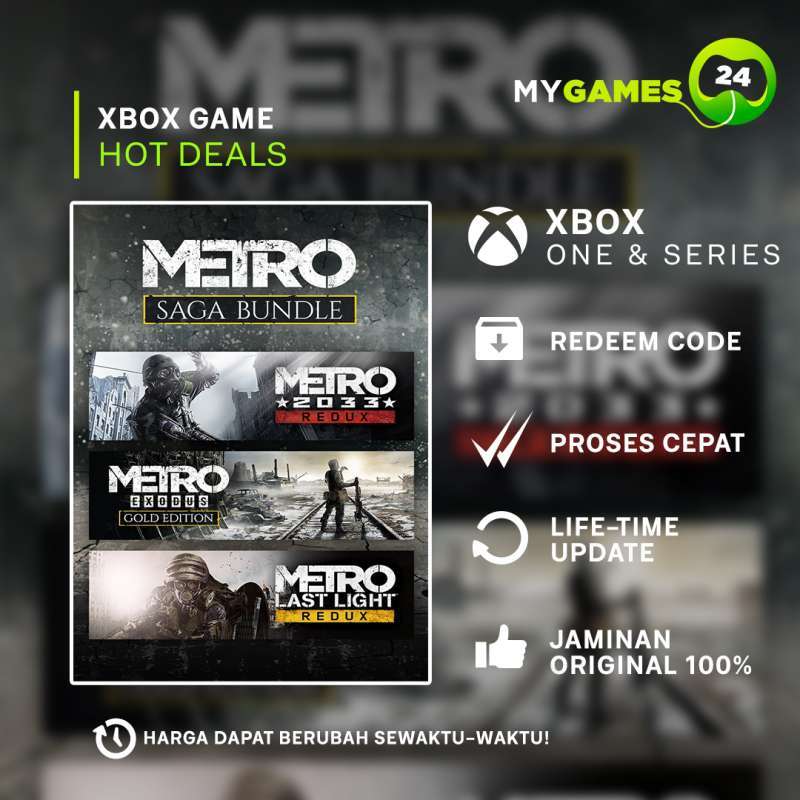 Jual Metro Exodus Saga Bundle Xbox One Series X|S redeem code game di ...