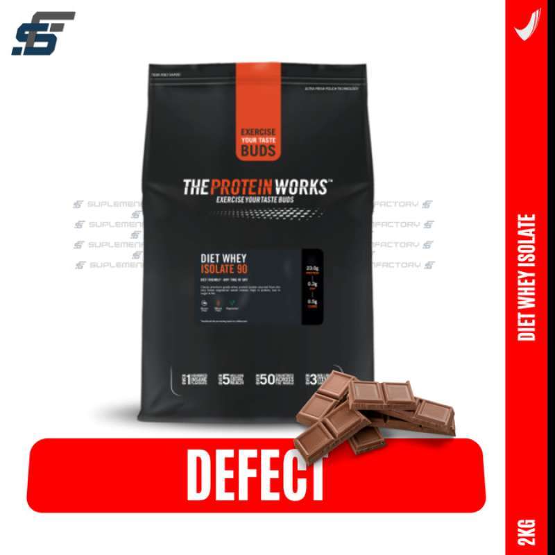 Jual The Protein Works Diet Whey Isolate 90 2kg - KEMASAN DEFECT di ...