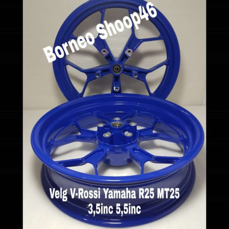 Jual velg rossi tapak lebar r25 mt25 pnp pemasangan mrek rossi v rossi ...
