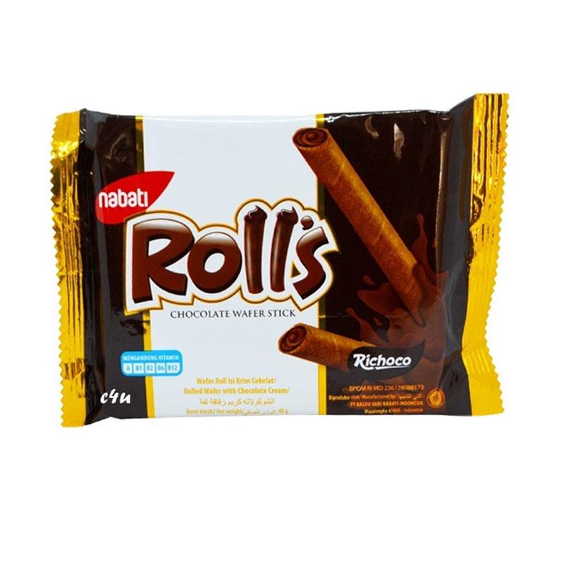 Jual Nabati Richoco Rolls Chocolate Wafer Stick [40 G] Di Seller Beuki ...