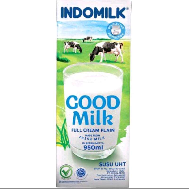 Jual Indomilk Susu UHT Full Cream 950ml Fresh Plain Good Milk di Seller Toko Bahan Kue 72 ...
