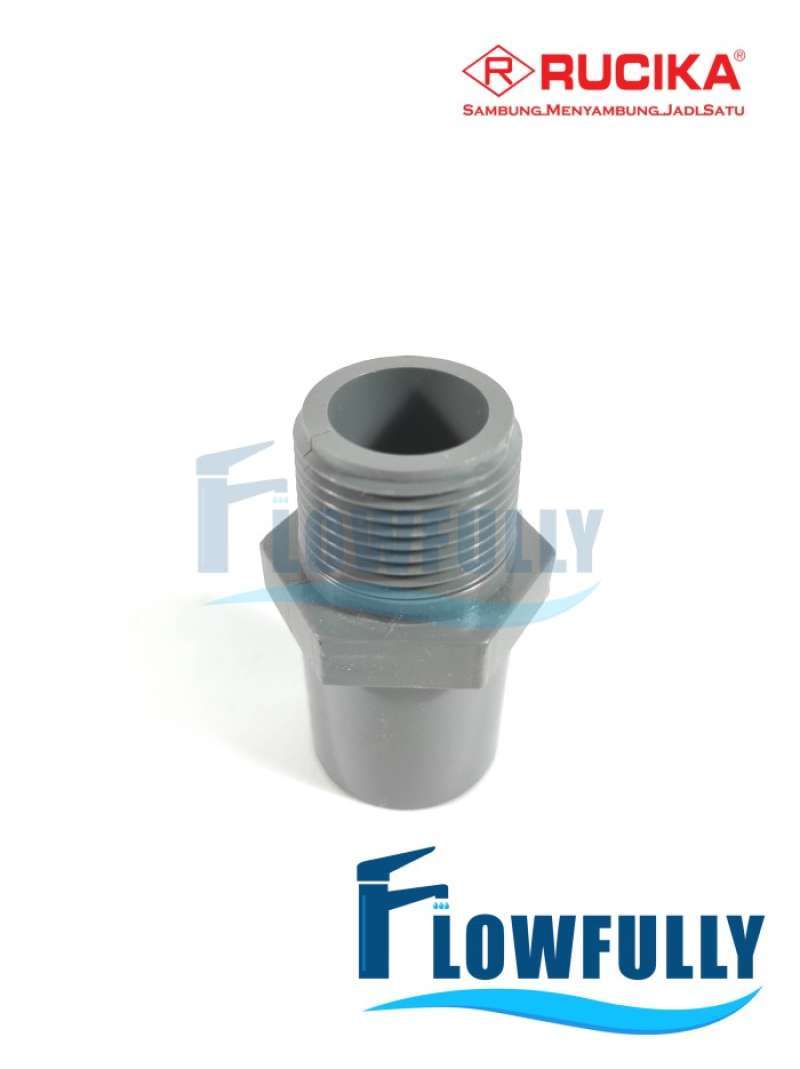 Jual VALVE SOCKET AW 3/4 x 1/2 inch RUCIKA SOK DRAT LUAR TS TEBAL PVC ...