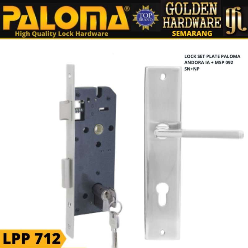 Jual Kunci Set PALOMA LPP 712 Handle Mortise Cylinder Lock Gagang Pintu ...