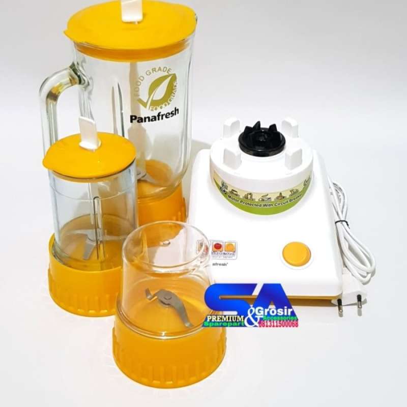 Promo Panafresh Blender 3 in 1 -986- Gelas KACA Chopper Bumbu Kering ...