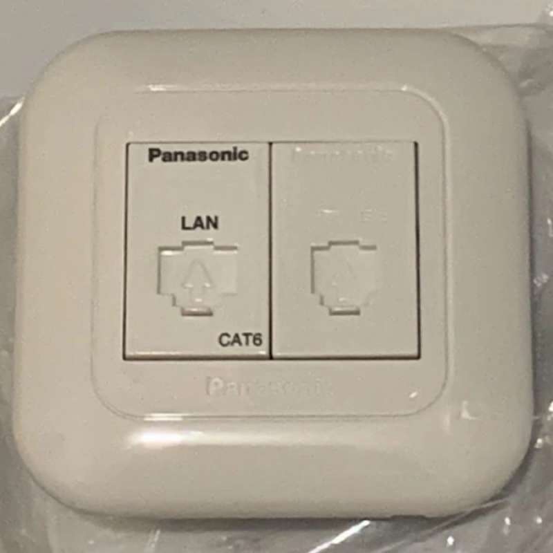 Promo Tahun ini aja kak Faceplate Data RJ45 Cat 6 1 port + Outlet ...