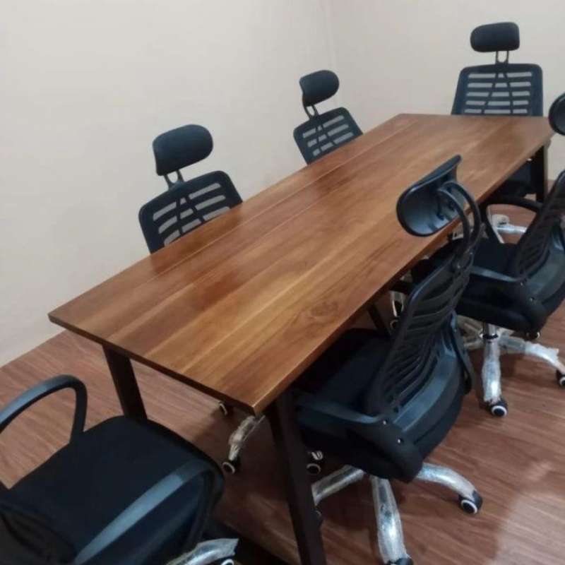 Jual meja meeting kantor kayu modern, meja kantor, meja kerja, meja ...