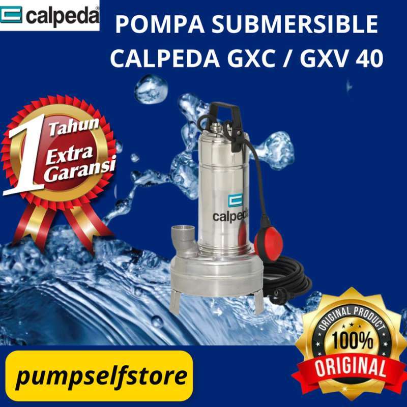 Jual Mesin Pompa Listrik Pendorong Tekanan Air Stainless Steel Submersible Calpeda GXV 40-8 ...