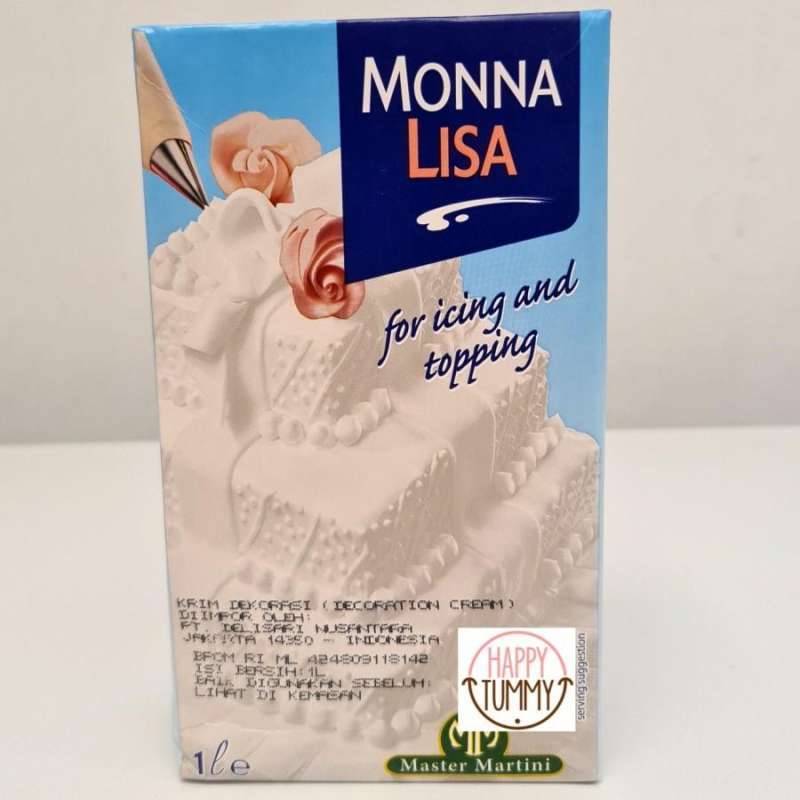 Jual monna lisa whipping cream UHT 1L non dairy di Seller Happytummysby ...