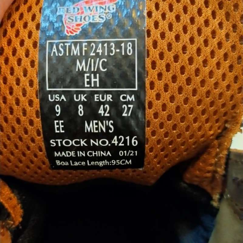 Jual Sepatu Safety Red Wing 4216 Safety Shoes Di Seller Hattiee Shop ...