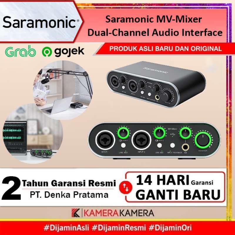 Jual Kamerakamera Saramonic Mv-mixer Dual-channel Audio Interface Di ...