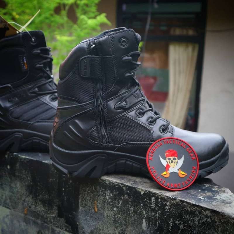 Jual Sepatu Pdl 8 Inci Delta Cordura Import /delta Force Black Di ...