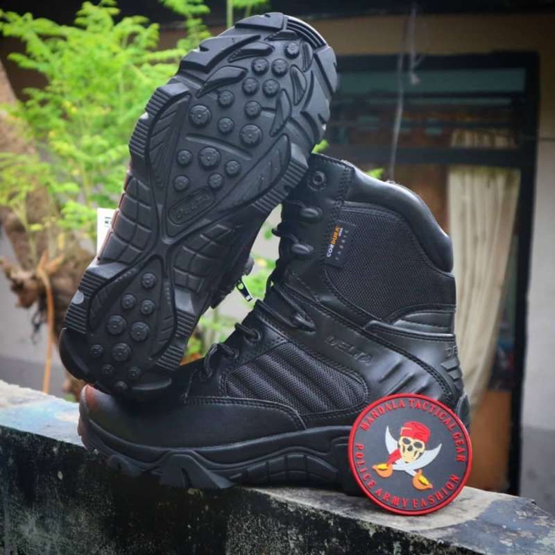 Jual Sepatu Pdl 8 Inci Delta Cordura Import /delta Force Black Di ...
