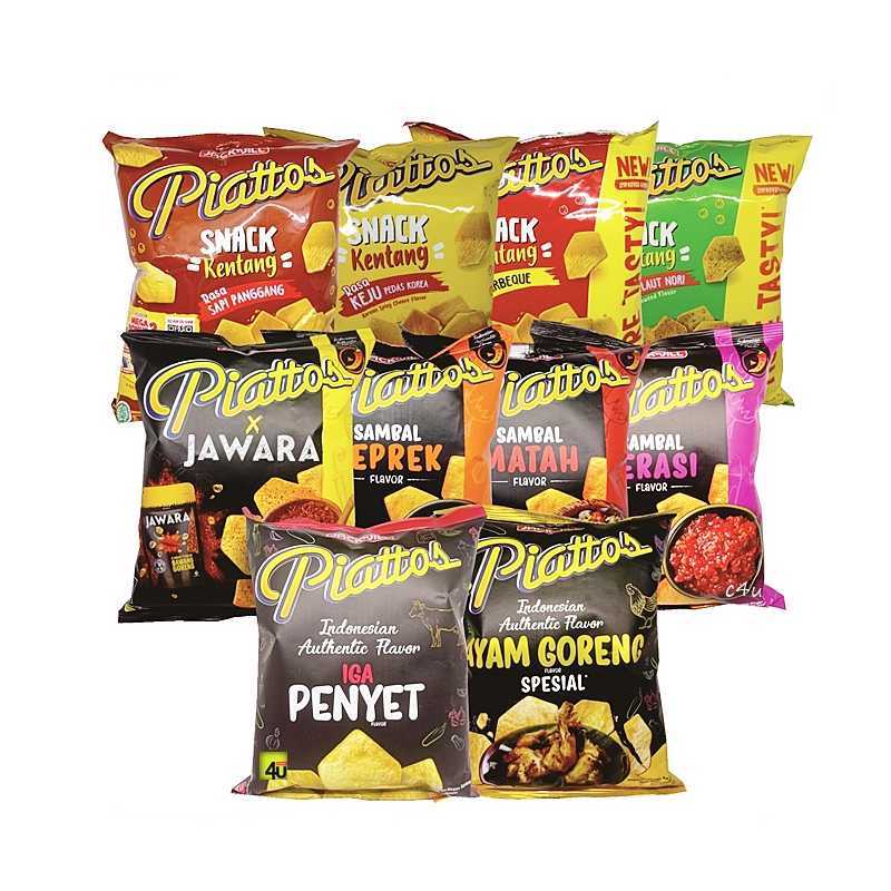 Jual PIATTOS - Keripik Kentang Olahan - 75gr BESAR di Seller cemilan4u ...