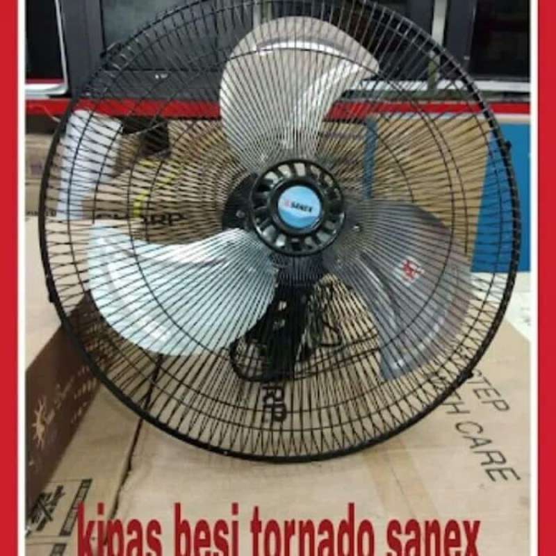 Jual KIPAS ANGIN DINDING BESI SANEX 18/WALL FAN SANEX TORNADO BESI 18 ...