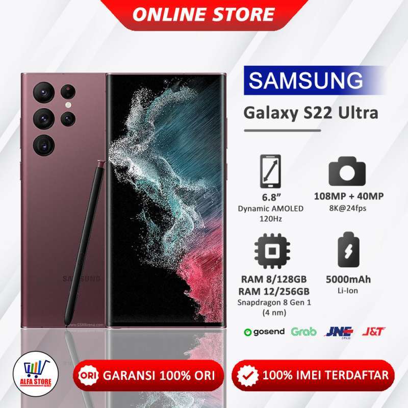 Jual HANDPHONE SAMSUNG S22 ULTRA RAM 8/128GB GARANSI RESMI di Seller ...