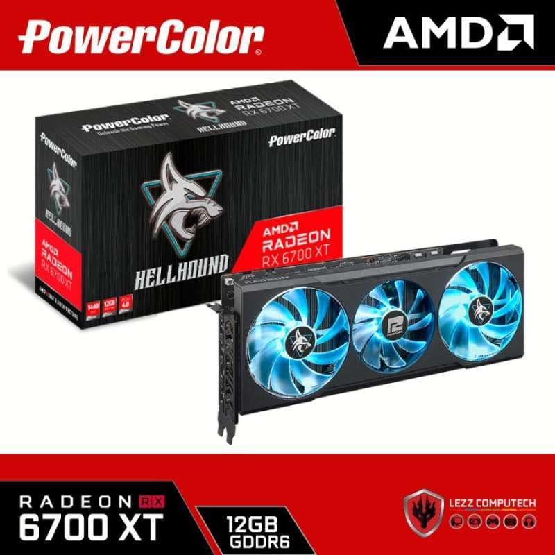 Jual POWERCOLOR RADEON RX 6700 XT HELLHOUND 12GB GDDR6 di Seller Lezz ...