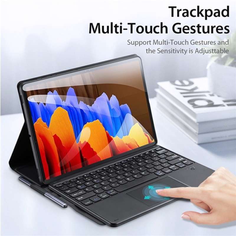 Promo Samsung Galaxy Tab S7 Plus 12.4 Inch DD Keyboard Touch Pad Flip ...