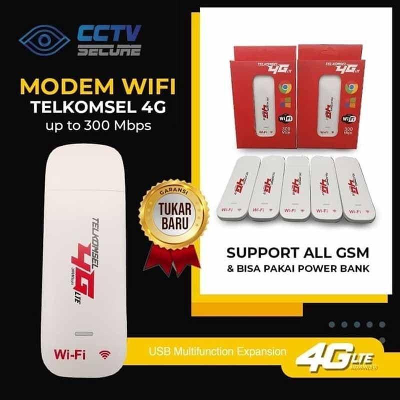 Jual Telkomsel USB GSM Modem Wifi [300 Mbps/ 4G LTE] - PUTIH di Seller ...