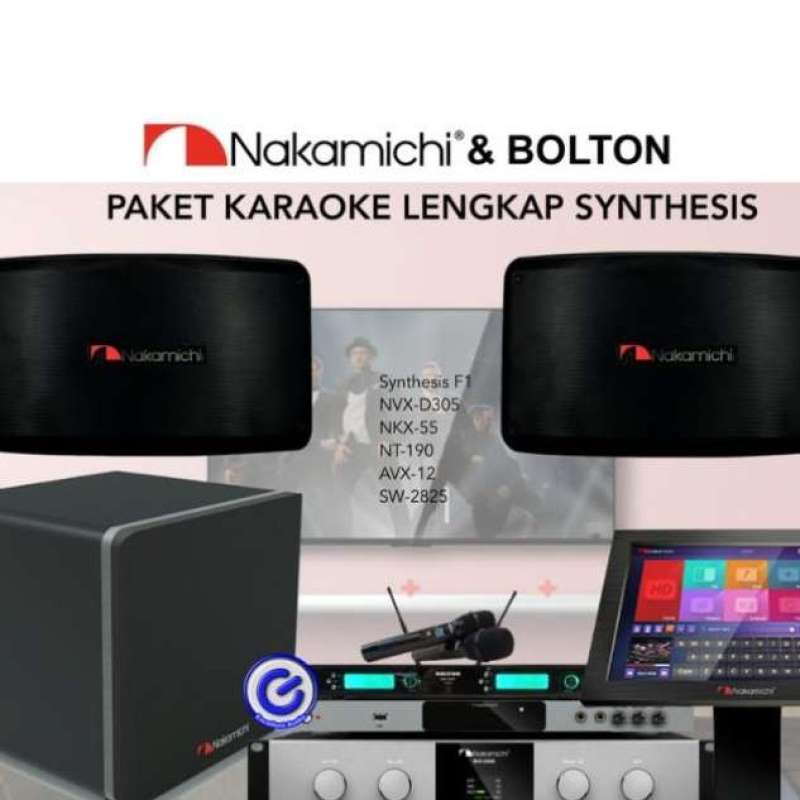 Jual Paket karaoke Nakamichi Synthesis F1 NVXD305 NKX55 AVX12 NT190 Bolton di Seller Excellent ...