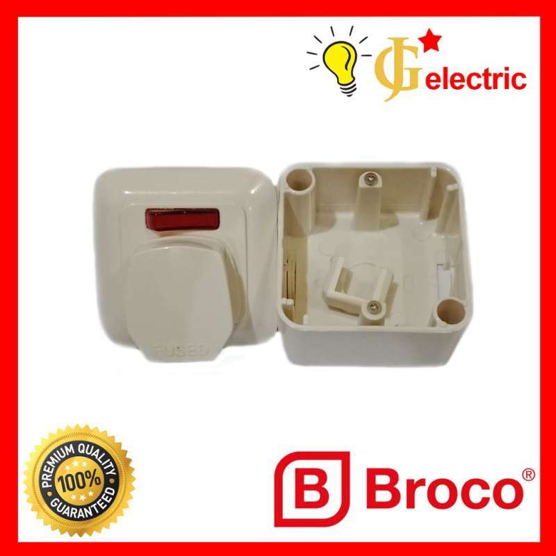 Jual Stop Kontak Ac Set Broco Gracio Krem/ Colokan Ac Ob Set Gracio ...