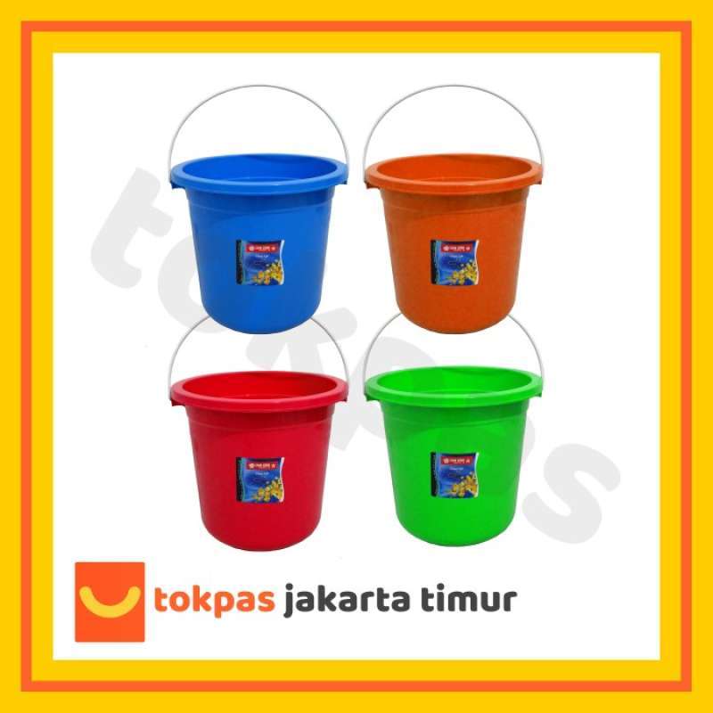 Promo Ember Plastik 15 Liter PL 4 Pail 4 Gallons Lion Star Diskon 34% ...