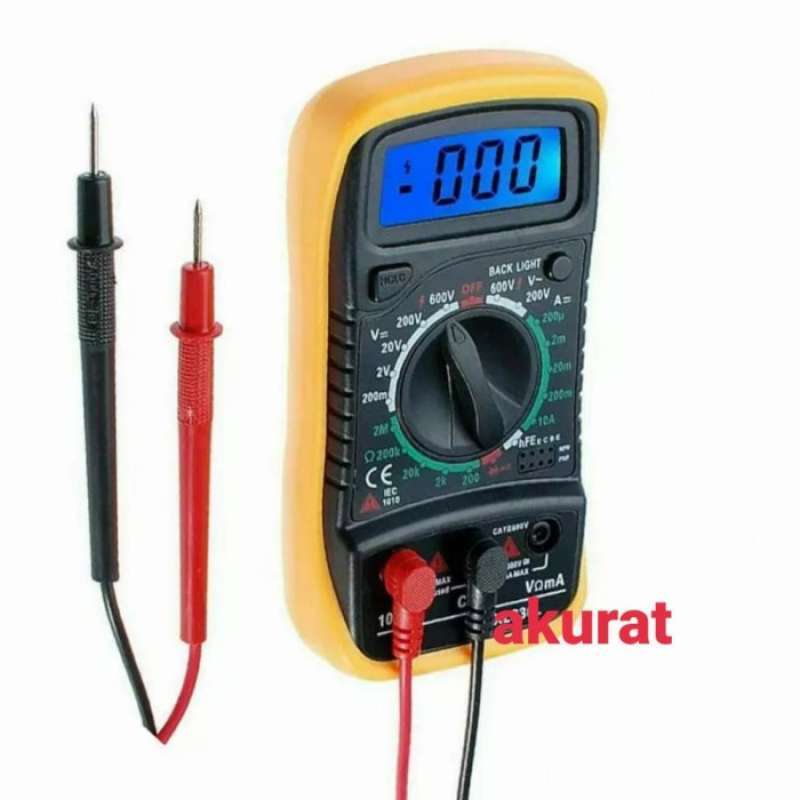 Promo xon alat cek digital multi meter ac dc tester ukur arus listrik ...