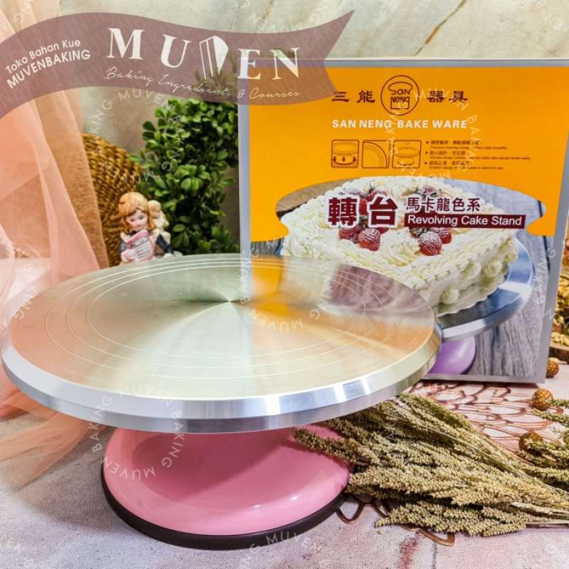 Jual San Neng Revolving Cake Stand / Meja Putar Rotary Tray Turntable ...