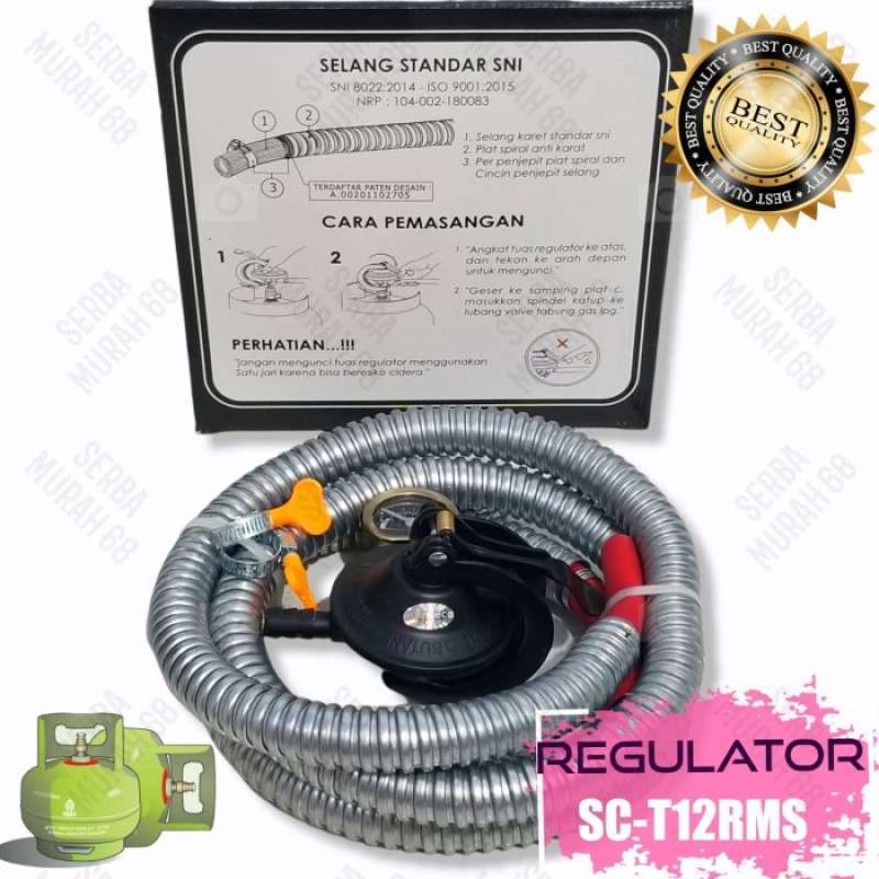 Jual REGULATOR GAS COM-201-MSS / COM U12RMS PAKET METER DAN SELANG di ...