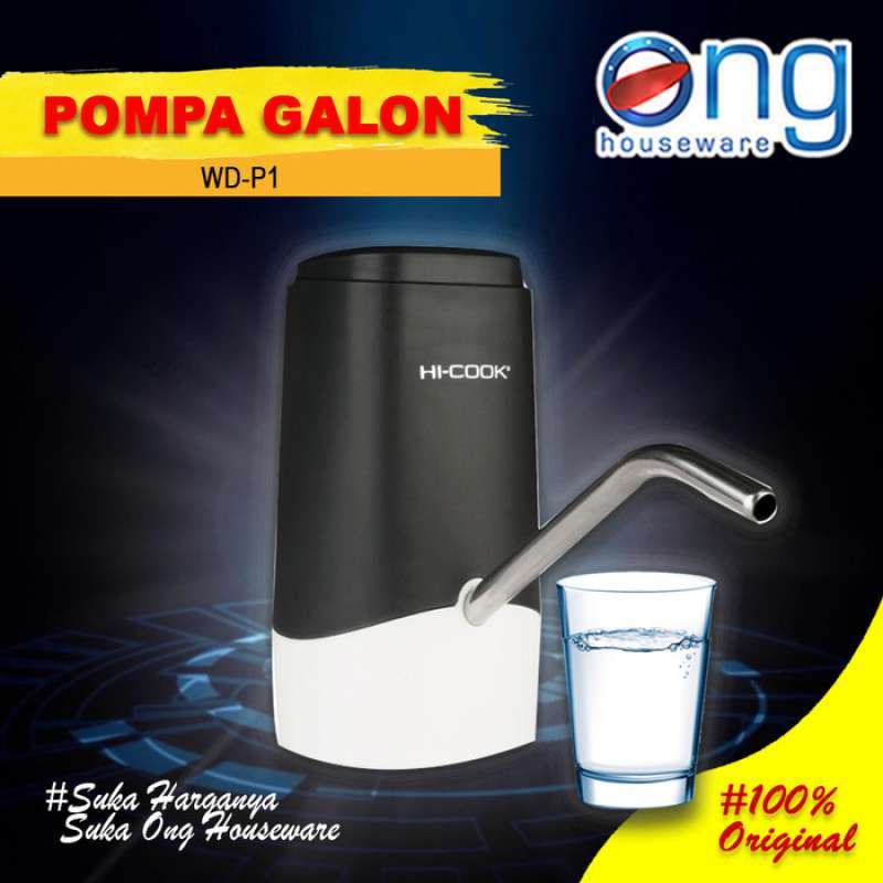 Promo Water Dispenser Portable Pompa Galon Air Elektrik Hi Cook Wd-P1 ...