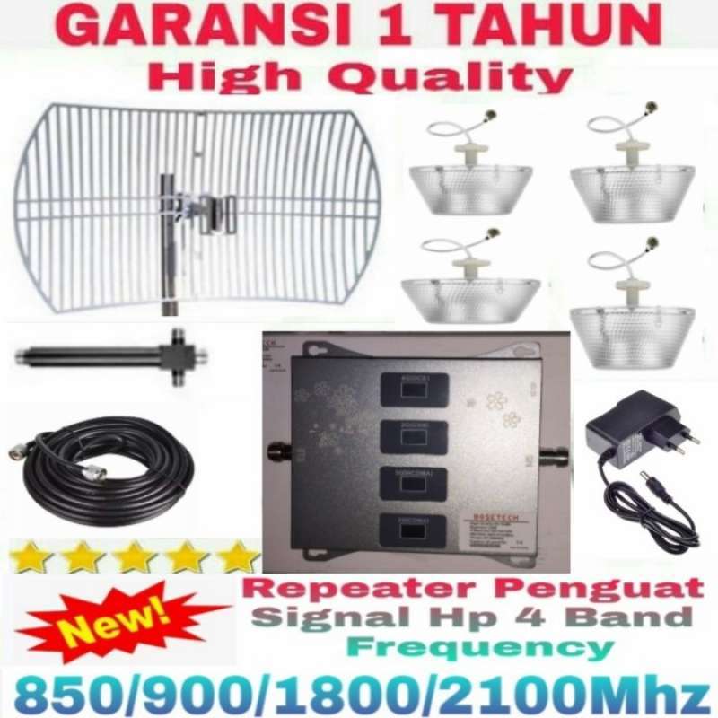 Jual Paket 4 Way 4 BAND/Penguat Sinyal Signal Hp/Repeater GSM Original di Seller Silvanna ...