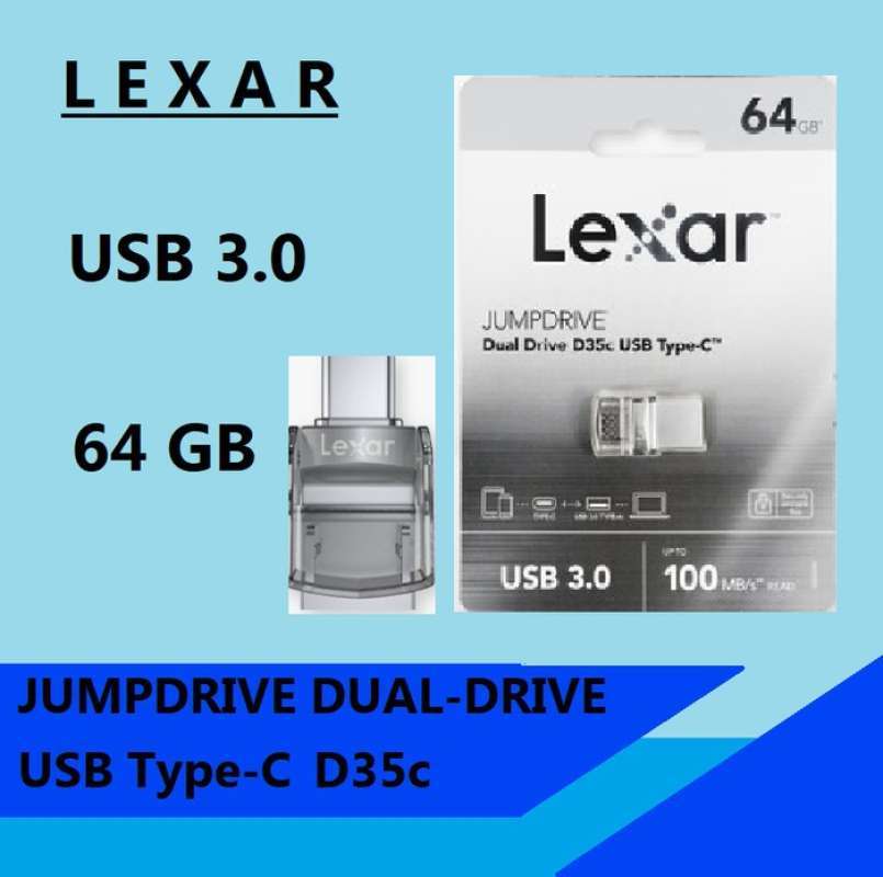 Jual JumpDrive OTG D35C USB3.0 Dual USB Type C & Type A Connectors ...
