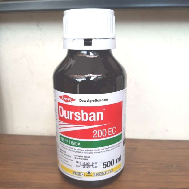 Promo Dursban 200 Ec Kemasan 500 Mili Insektisida Tanaman - Multicolor ...