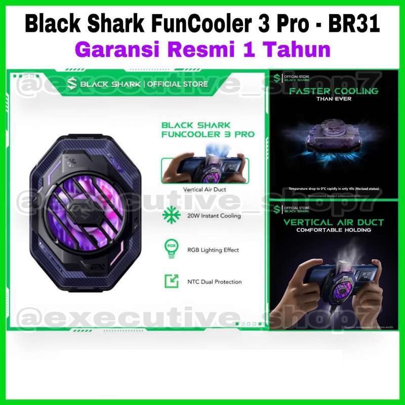 Jual Black Shark FunCooler 3 Pro - BR31 Garansi Resmi 1 Tahun di Seller Executive_Shop7 Official ...