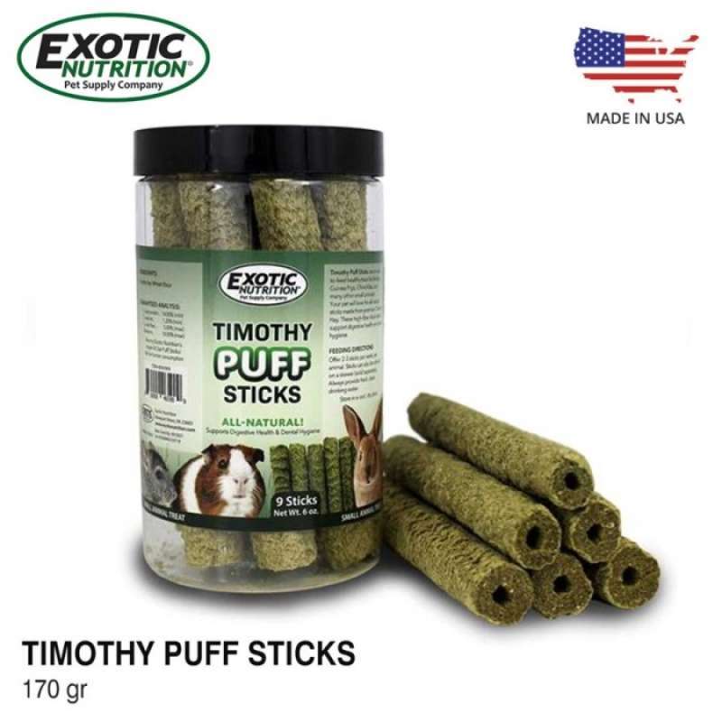 Promo Exotic Nutrition Timothy Puff Sticks 170gr - Snack Sehat Small ...