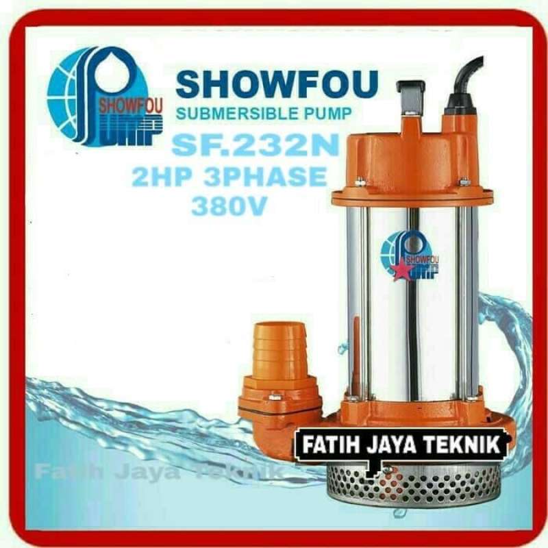 Jual Pompa Celup Submersible Showfou SF.232D 2HP 380V 3Phase 4 inchi di ...