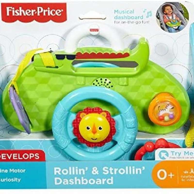 Jual Fisher Price Rolling and Strolling Dashboard Activity toys music ...