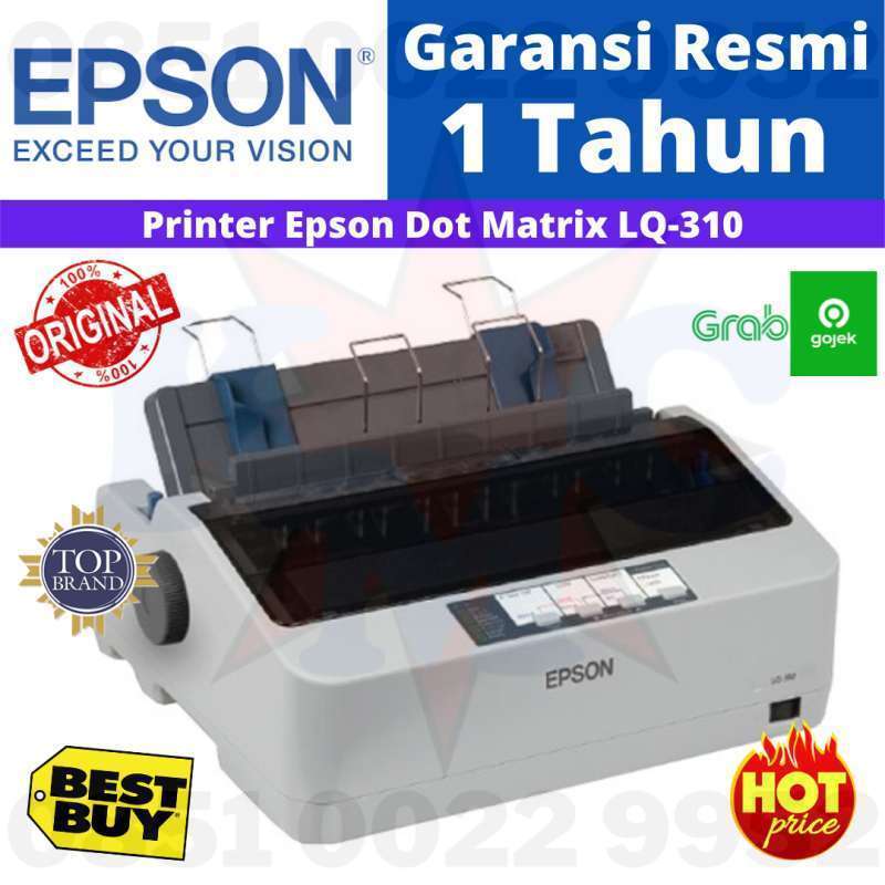 Promo EPSON DOTMATRIX PRINTER LQ-310 LQ 310 LQ310 RESMI-SEGEL- BARU ...