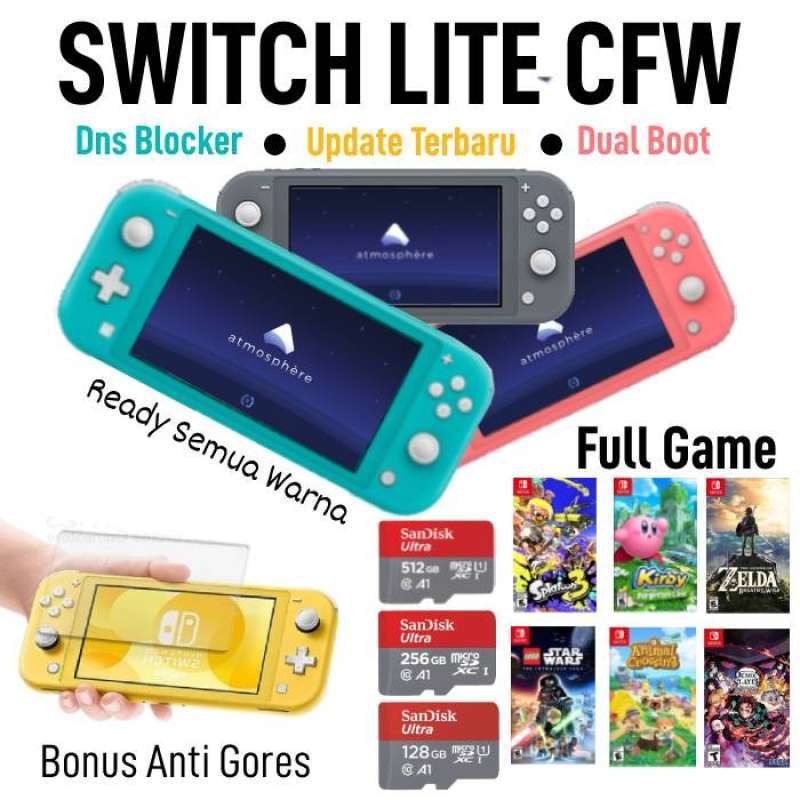Promo Nintendo Switch Lite Cfw Full Game - 512gb Diskon 17% Di Seller ...