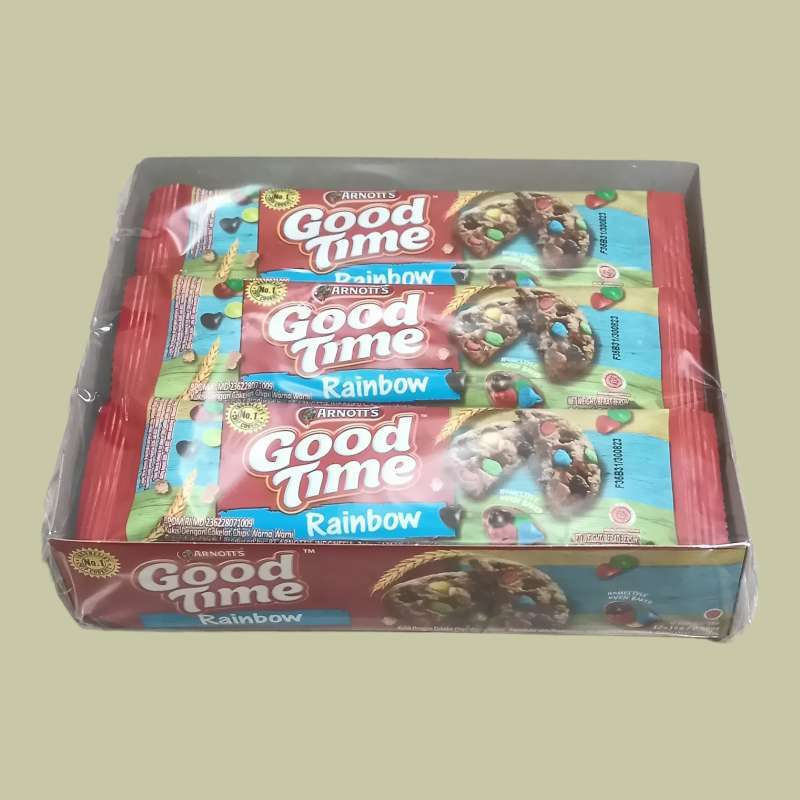 Jual Goodtime Rainbow COklat Cookies Chocochips [12 pcs/box] di Seller ...