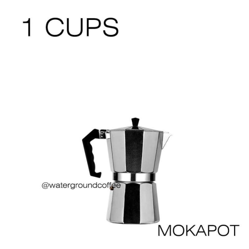 Jual Crema Moka Pot Black 6 Cups 300 Ml Teko Kopi Stovetop - 450 Ml (9 Cups) Black Di Seller My ...