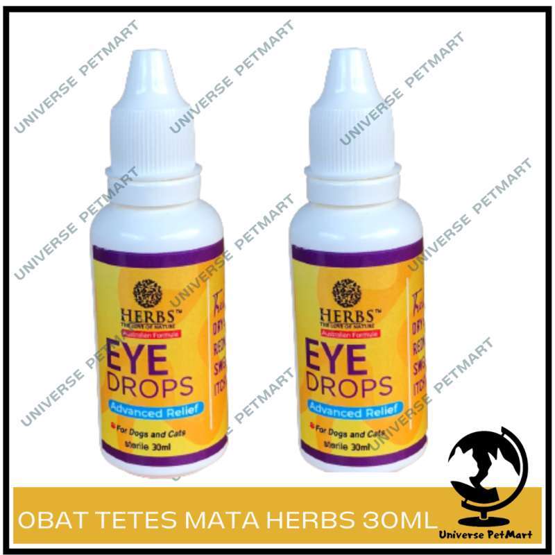 Jual Obat Tetes Mata 30ml / HERBS Eye Drop Kucing Anjing di Seller ...