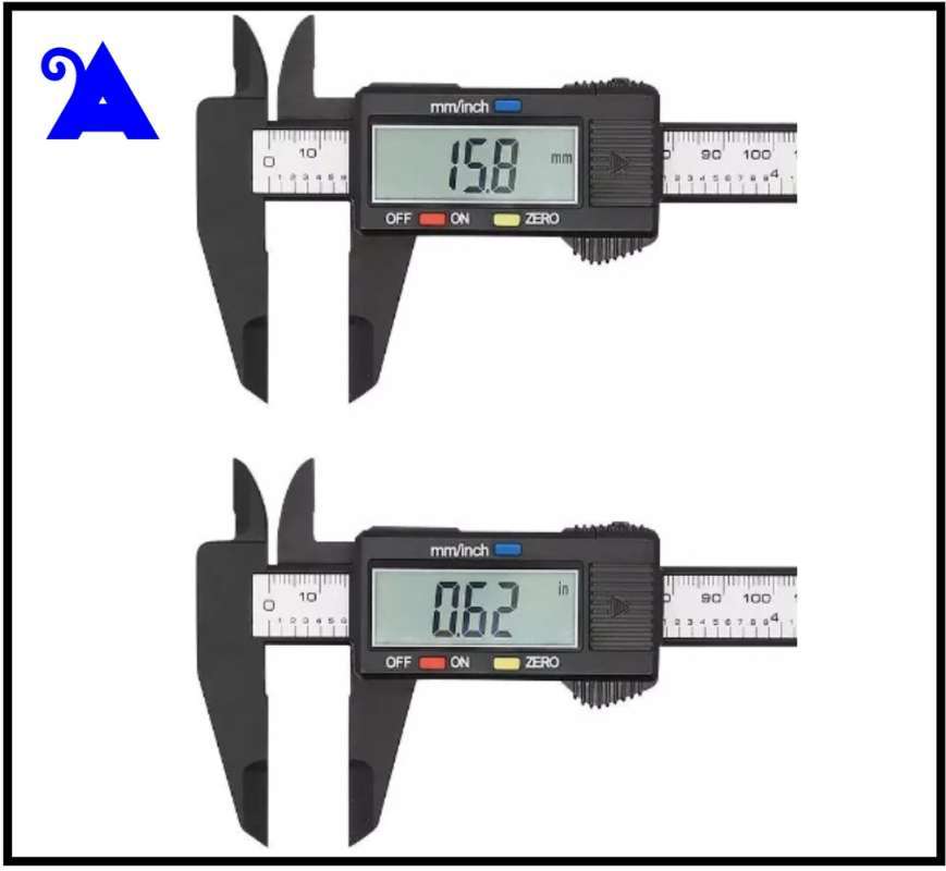 Jual Electronic Digital Caliper Carbon Fibre Vernier Calipers Plastic Gauge Micrometer Ruler ...